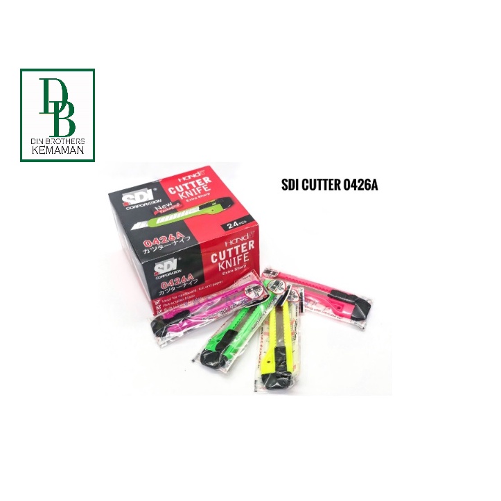 (BOX) SDI CUTTER KNIFE 0426A (BIG) & 0411A (SMALL)/DOZEN | Shopee Malaysia