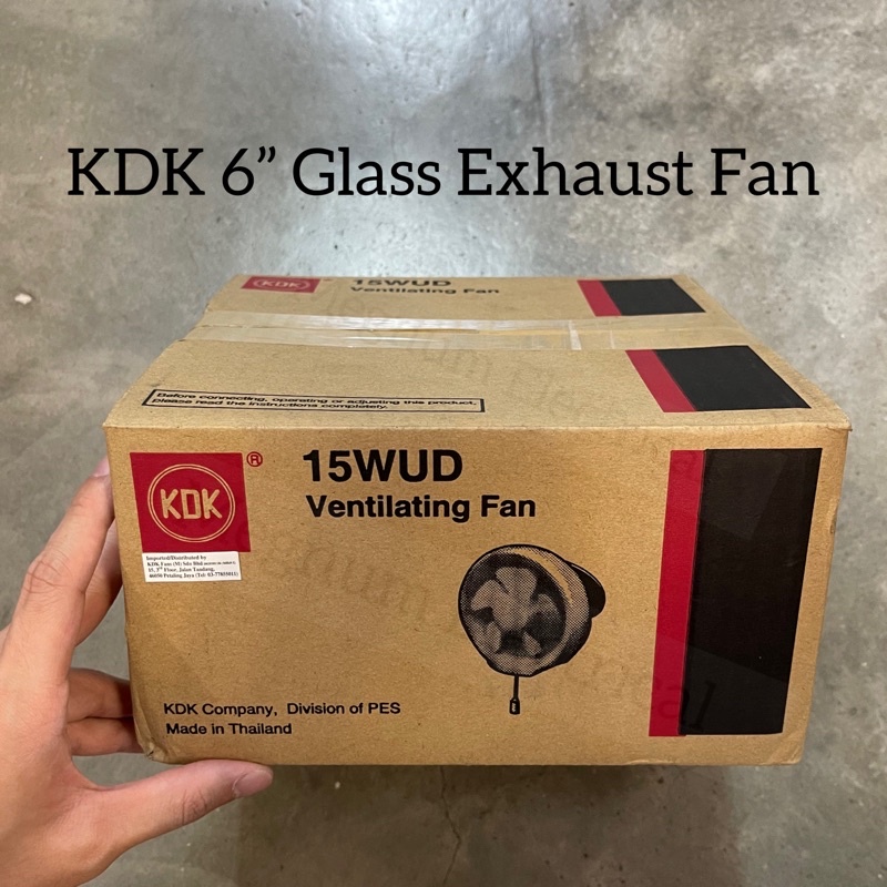 KDK 15WUD 6” & 20WUD 8” Glass Exhaust Fan | Shopee Malaysia