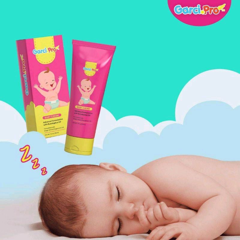 GARCIPRO BABY CREAM 50ML KRIM BAYI BATUK KAHAK SELSEMA DEMAM | Shopee ...