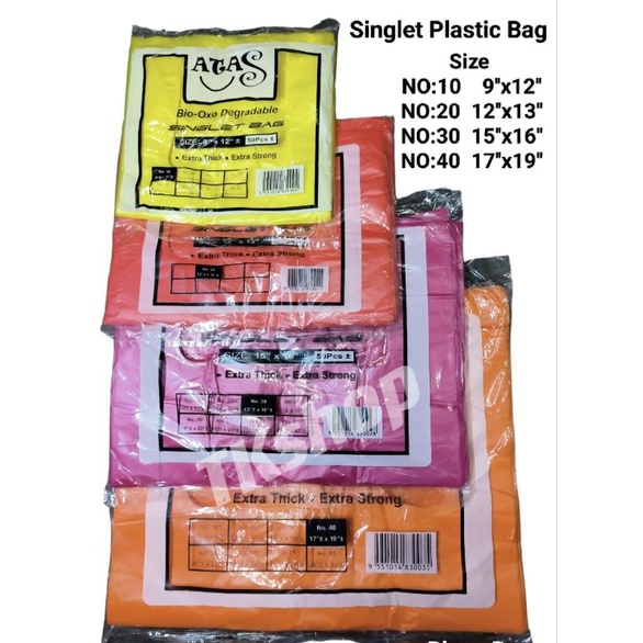ATAS Brand Singlet Plastic Bag / Beg Plastik Tangkai Berkualiti ...