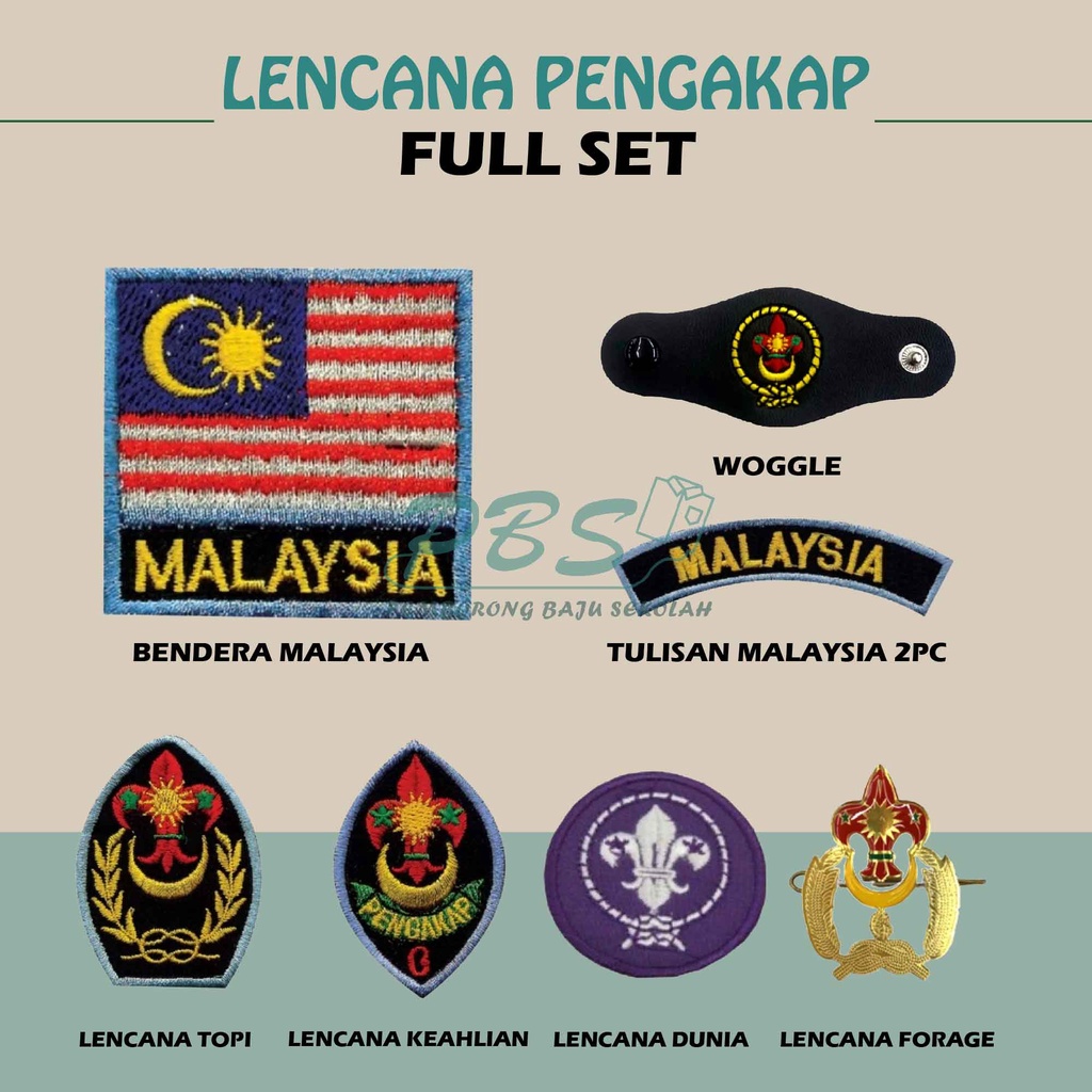 LENCANA KADET PENGAKAP / BADGE SCOUT ( FULL SET ) | Shopee Malaysia