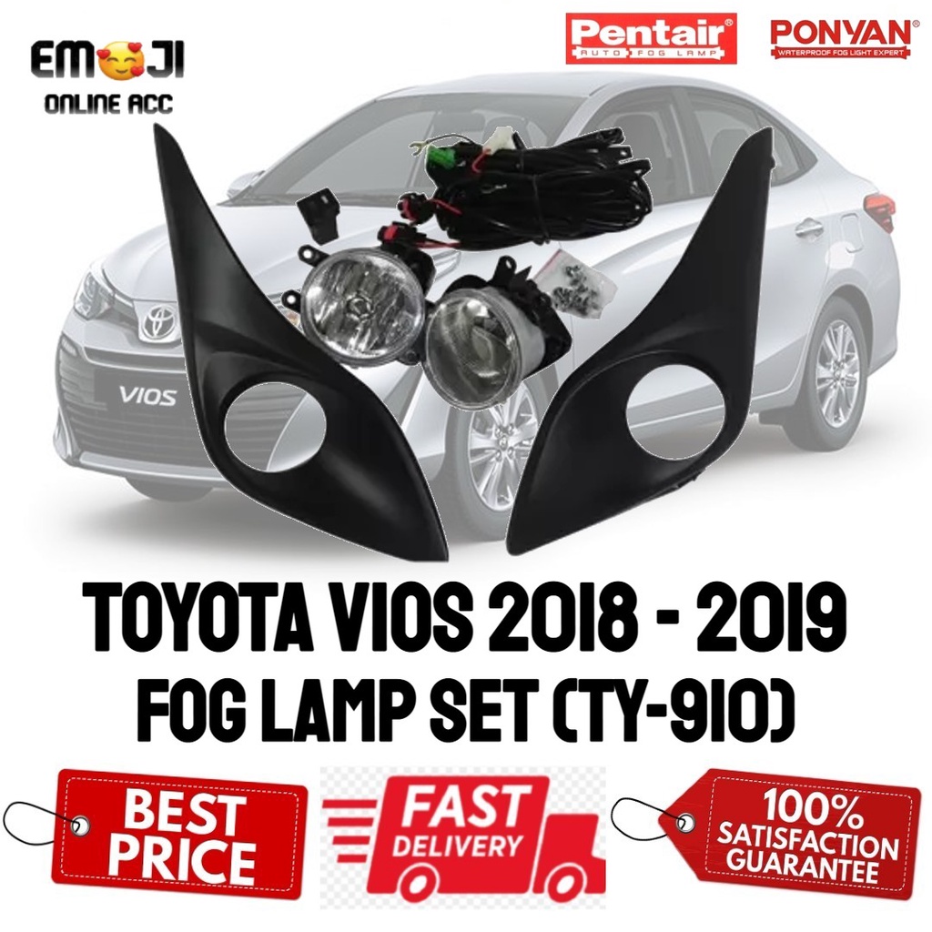 Pentair Ponyan Toyota Vios NSP151 / Yaris XP152 2018 - 2019 Car Fog ...