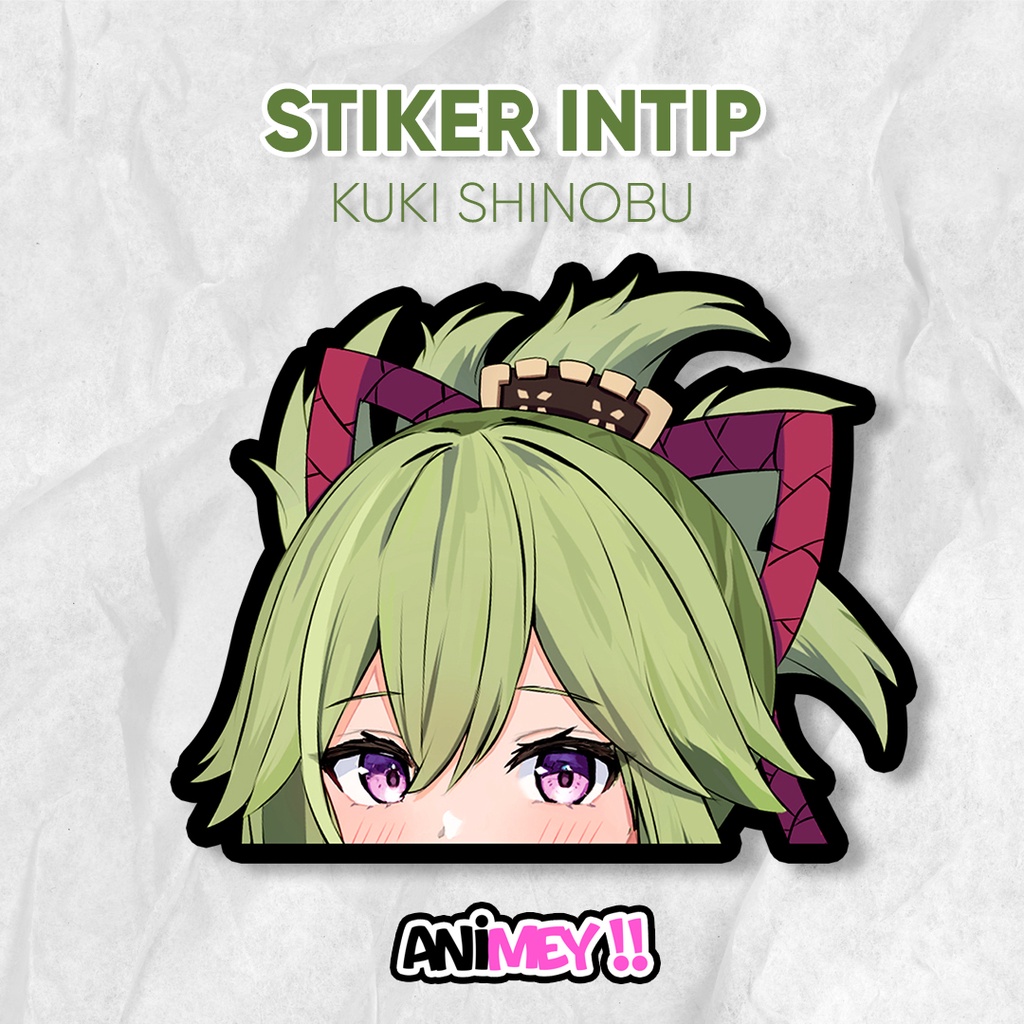 Kuki Shinobu Genshin Impact Peek Sticker/Waterproof Anime Sticker ...