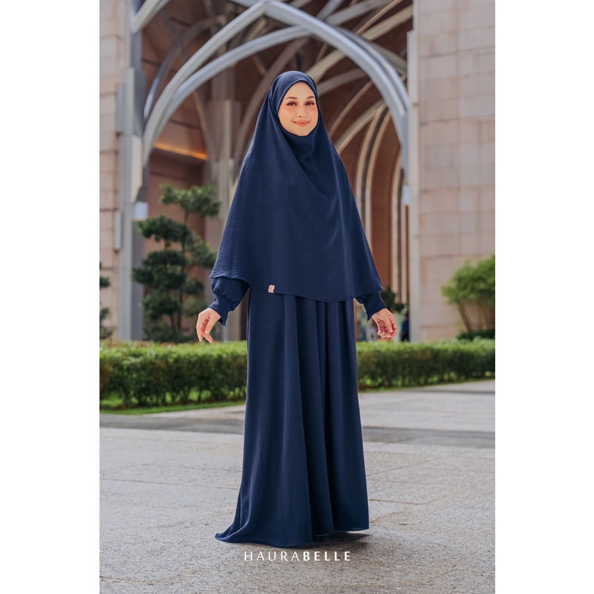 Readystock Jubah Qamra Haurabelle Free Khimar Set Umrah Dan Haji ...