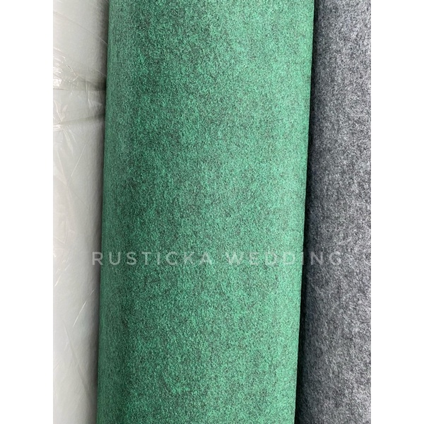 1 Roll 25 meter 82ft Needle Punch Carpet Merah Hijau Putih Kuning Hitam ...