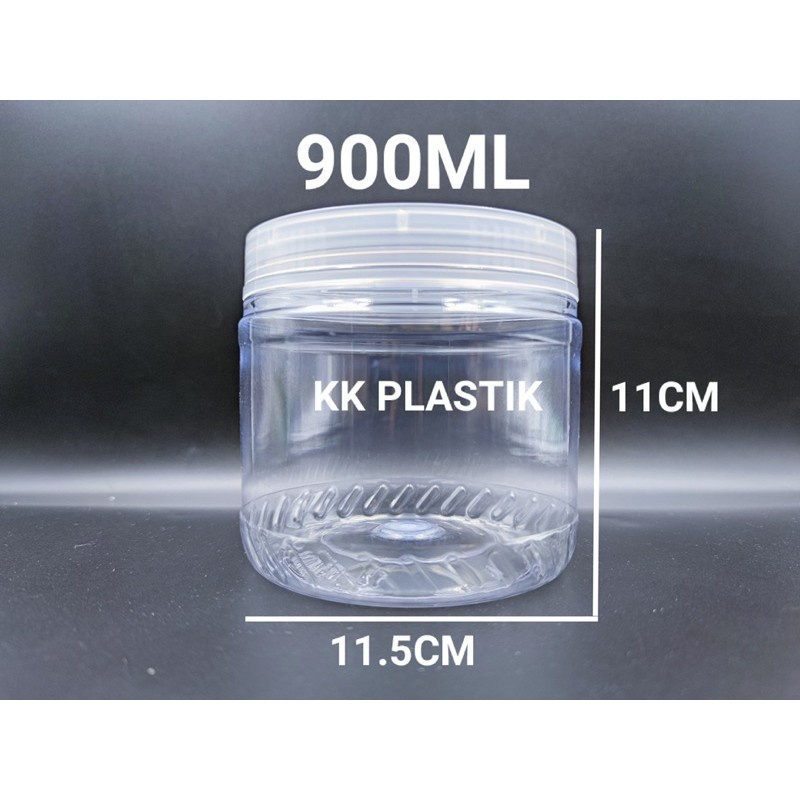 900 ML PLASTIC JAR/BALANG KUIH/BALANG KUEH/BALANG RAYA/CANISTER/BOTOL ...