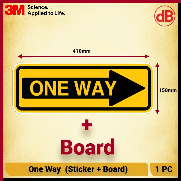 (SAFETY STICKER) (+Board) Visitor Parking Sticker (410mm x 150mm ...