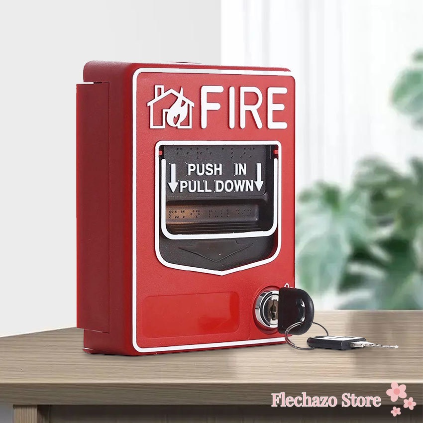 Key Reset Manual Call Point Pull Button DC9- 28V Work Fire Reset Button ...