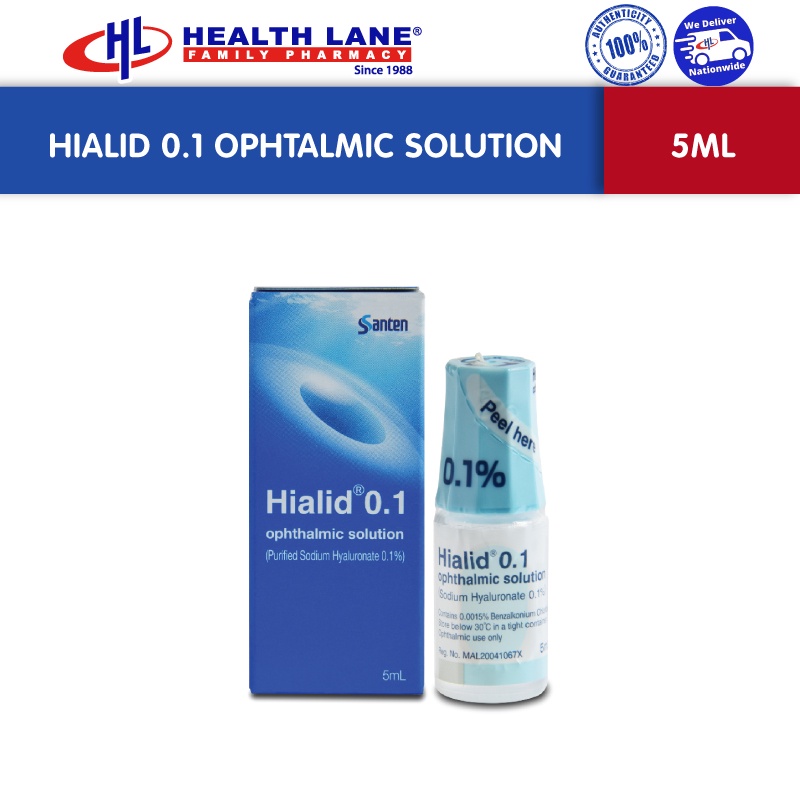 Hialid 0.1 Ophtalmic Solution (5ml) | Shopee Malaysia