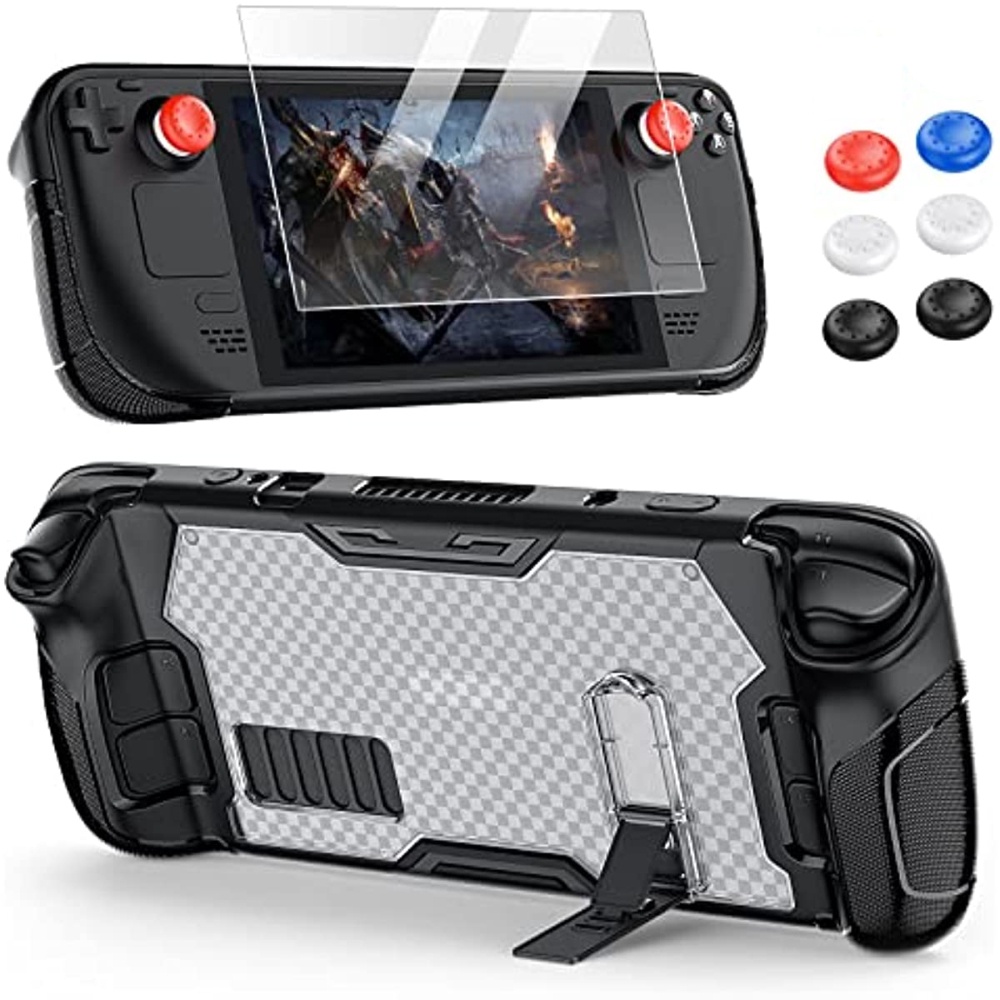Upgraded PC+TPU Protective Case with Kickstand for Steam Deck ...