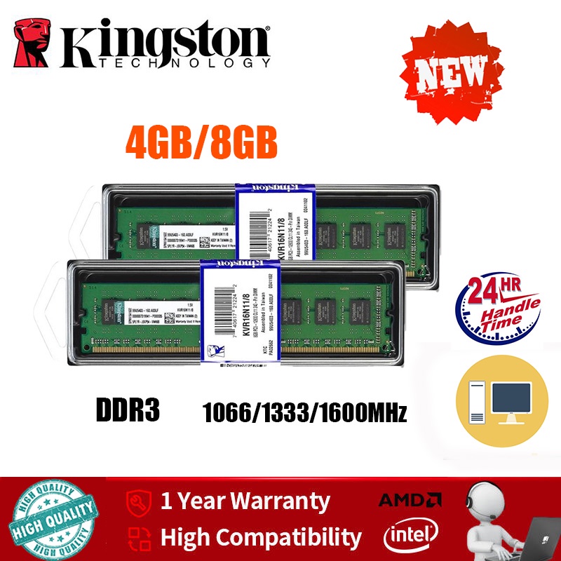 【FAST shipping】Kingston DDR3 4GB/8GB 1066/1333/1600MHz Memory PC Ram ...