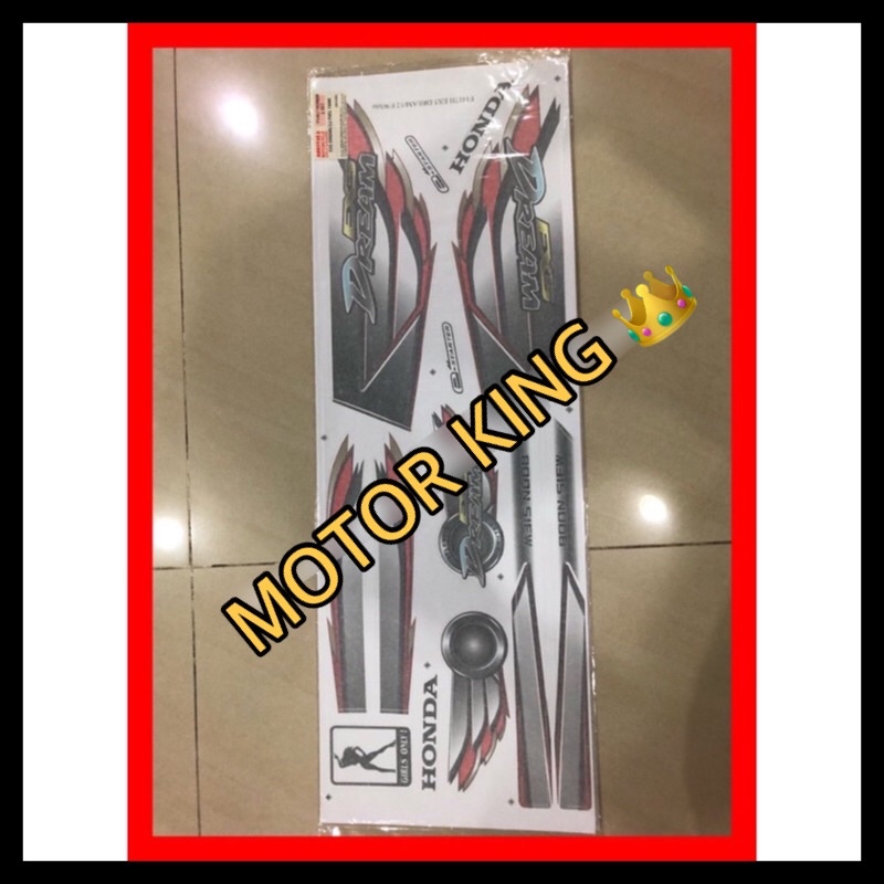 Stripe Sticker HONDA EX5 Dream (12) MORITAKA Strips Body Coverset Cover Set | Shopee Malaysia