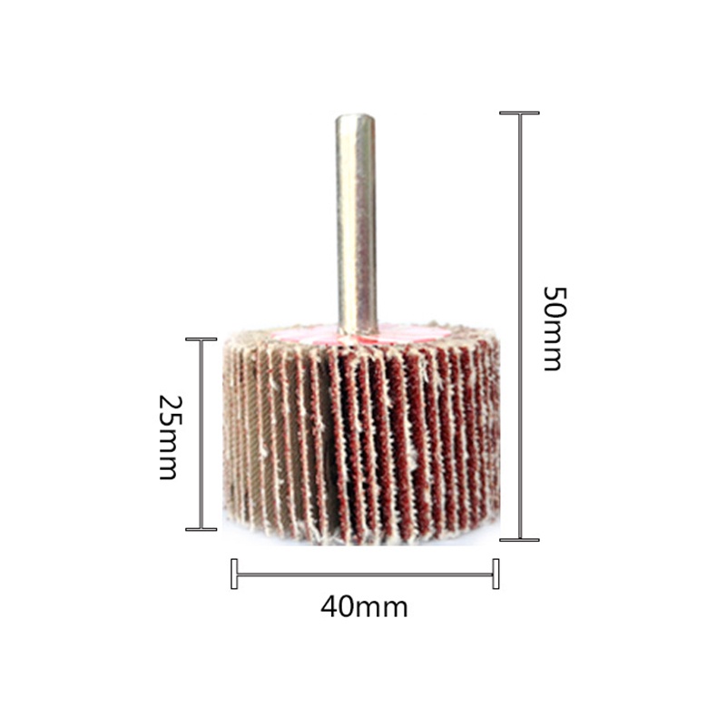 6mm Sanding Sandpaper Flap Wheel Grinding Head Burr Rotary Tool Drill ...