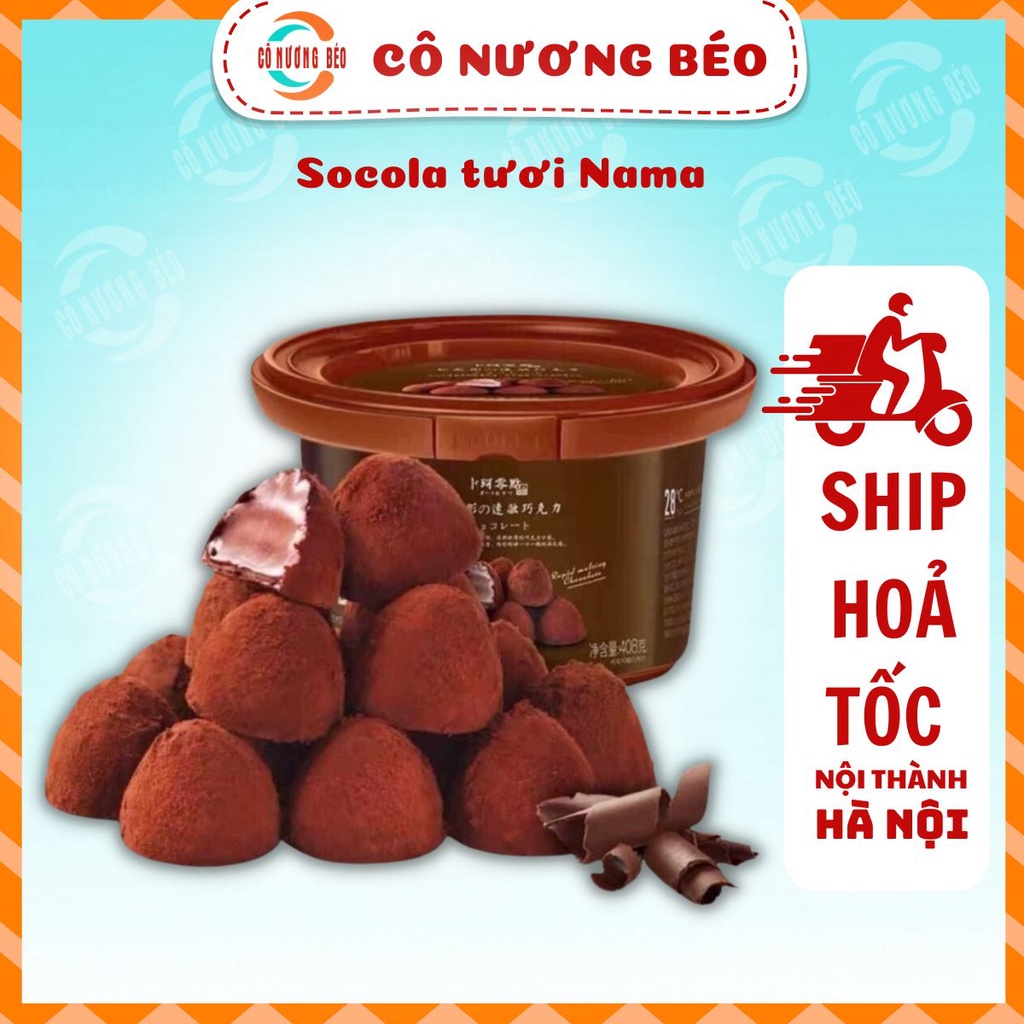 Nama chocolate, fresh chocolate, 408g box, about 60 pieces, fat lady ...