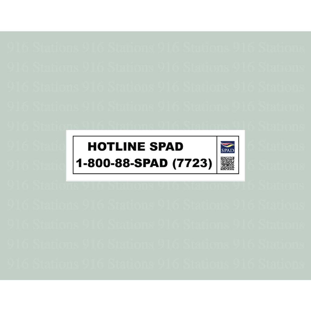 VINLY STICKER /A/T/KA/C70/80 80/90 SPAD HOTLINE JPJ PUSPAKOM APPROVE ...