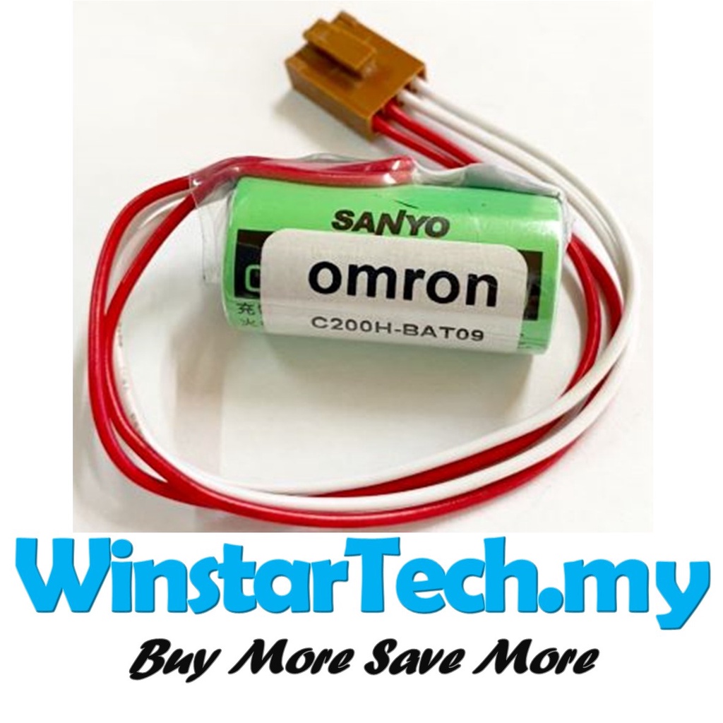 Sanyo Omron C200 series PLC battery C200H-BAT09 CR17335SE-R 3V Battery ...