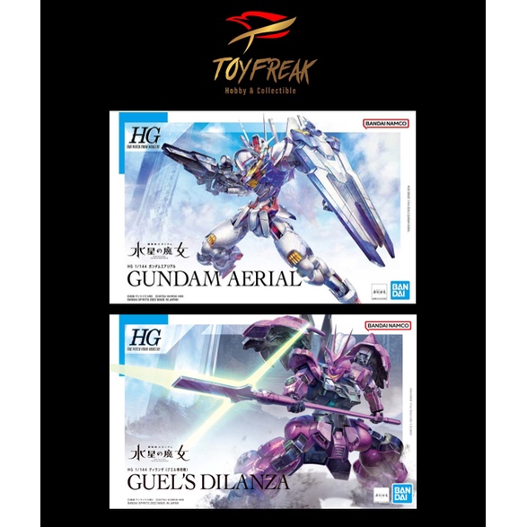 Bandai 1/144 HG (Mobile Suit Gundam 'The Witch from Mercury') [Gundam Aerial] [Guel's Dilanza ...