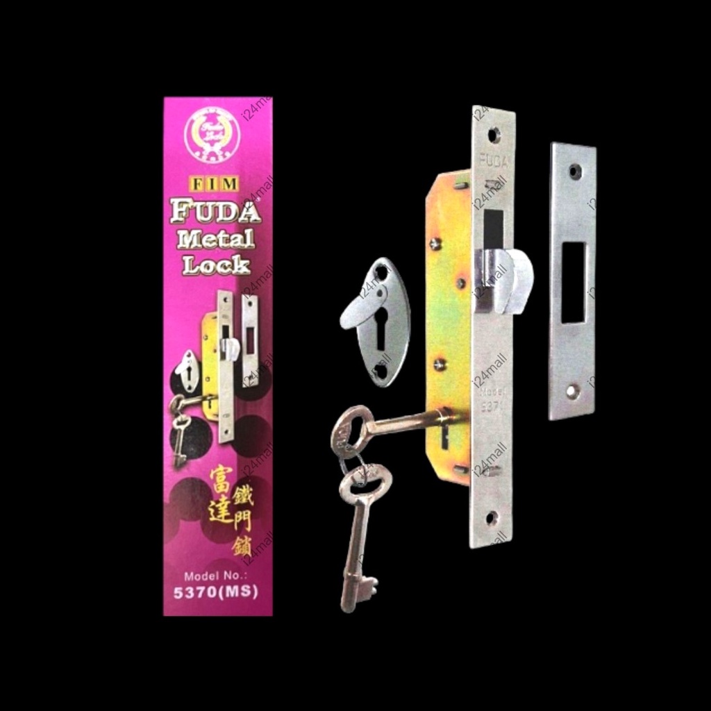 [Stock Clearance] Fuda Single Hook Metal Gate Lock / Single Mortise ...