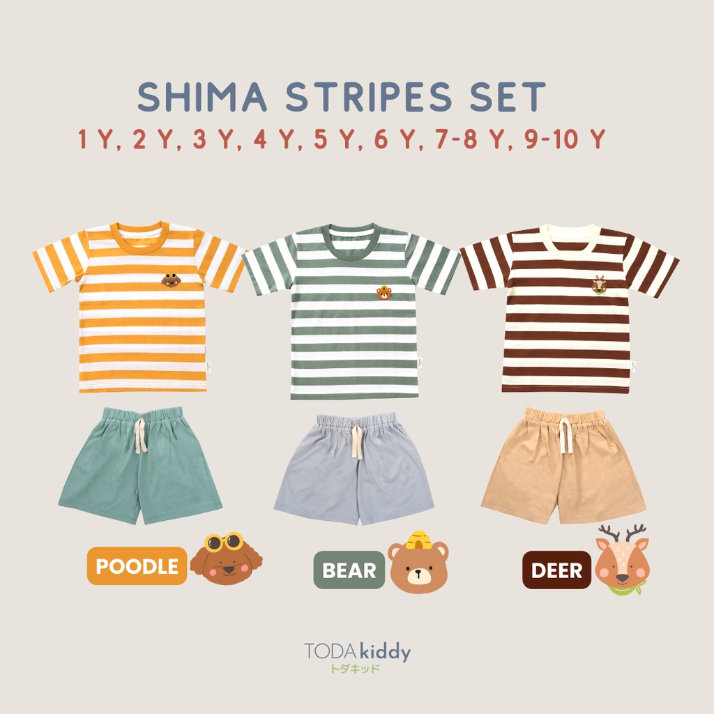 Toda KIDDY - Shima Stripes Sets (Girls Suits, Boys Suits, Girls Clothes ...