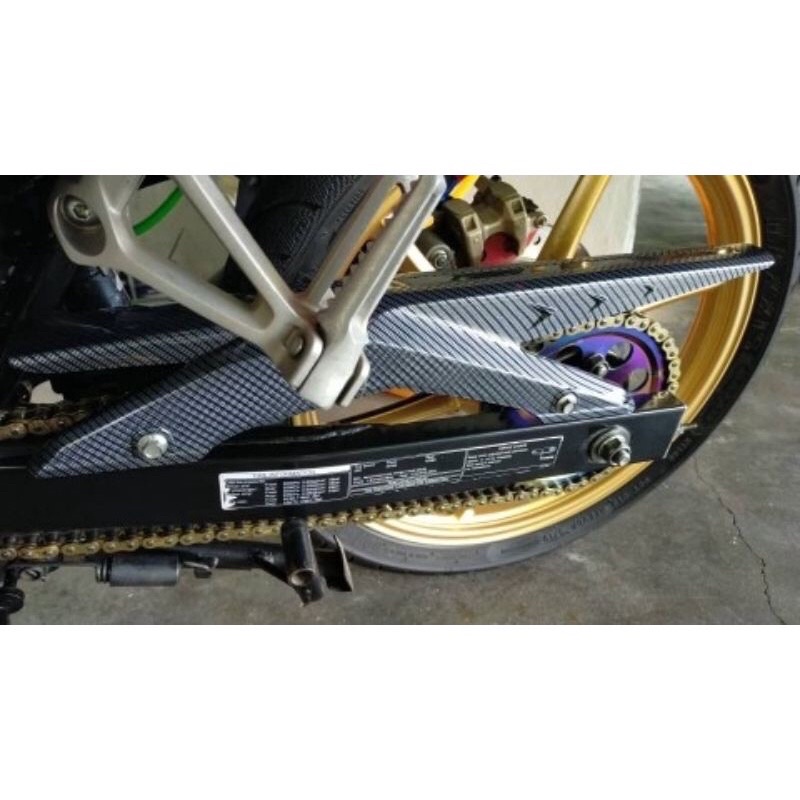 Honda RS150R v1 & v2 RSX chain cover carbon frame RS150 RSX Rear Hugger ...