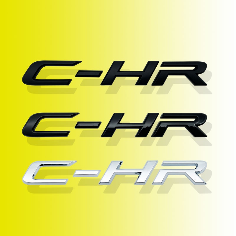 For Toyota CHR C-HR Letter Logo Car Rear Tail Trunk Decals Emblem Badge ...