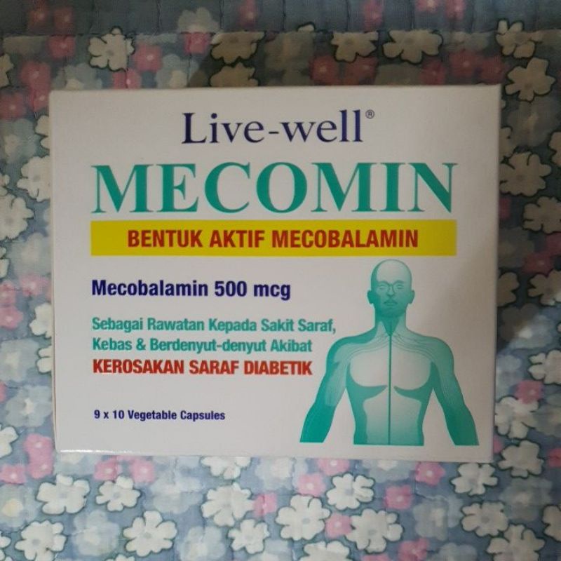 Live-Well Mecomin 500mcg 9x10 Vegetable Capsules (Expiry Date:10/2026 ...