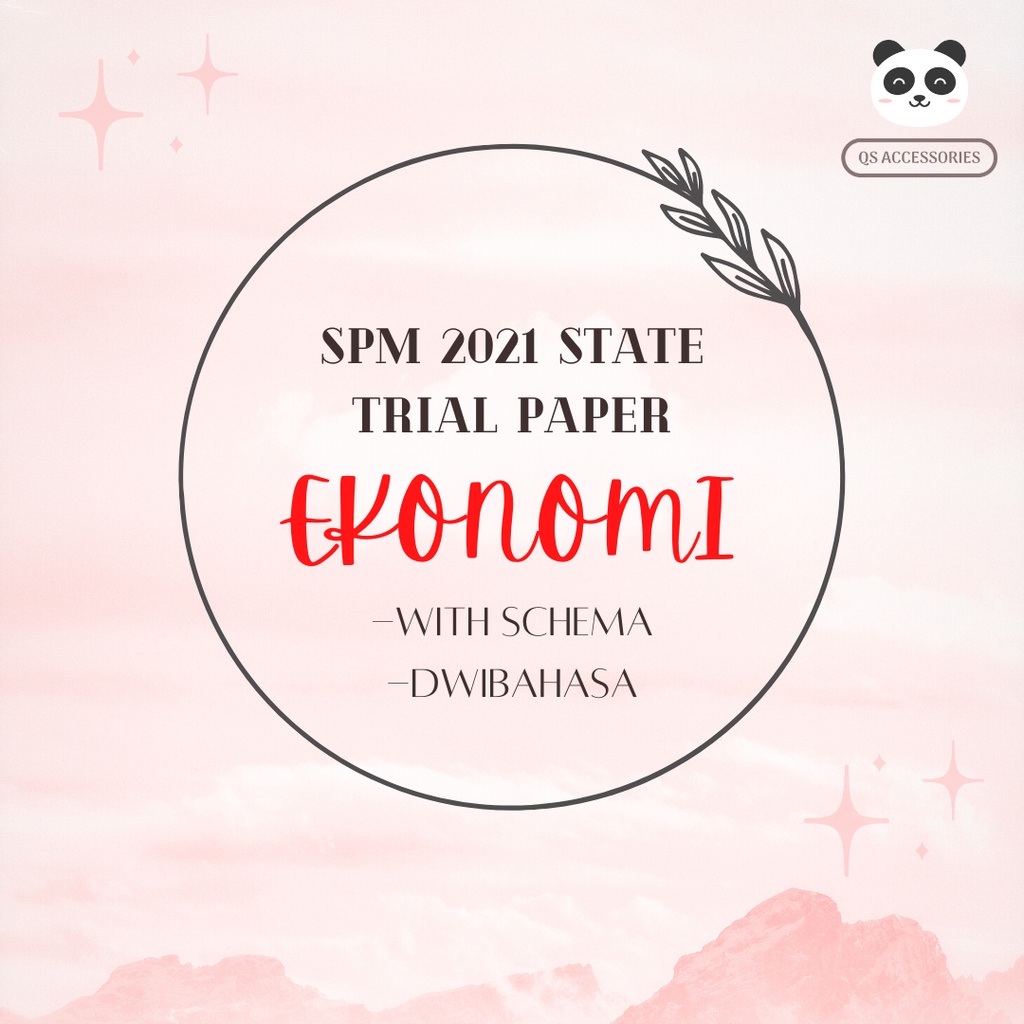 💯SPM 2021 Economy(EKO) State E-Trial Papers in PDF (4 Sets) 💯 | Shopee ...