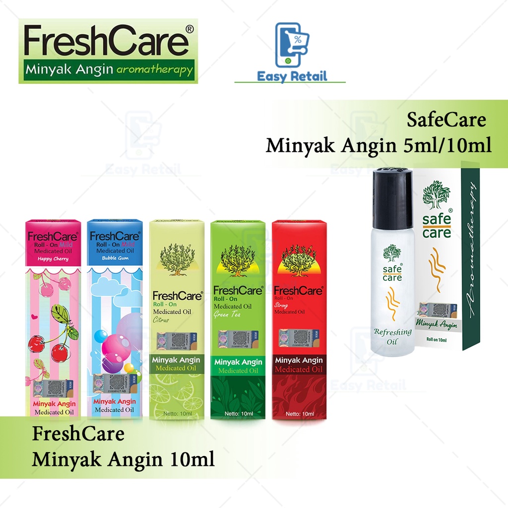 ORIGINAL Fresh Care / Safe Care Minyak Angin Aromatheraphy / Roll On ...