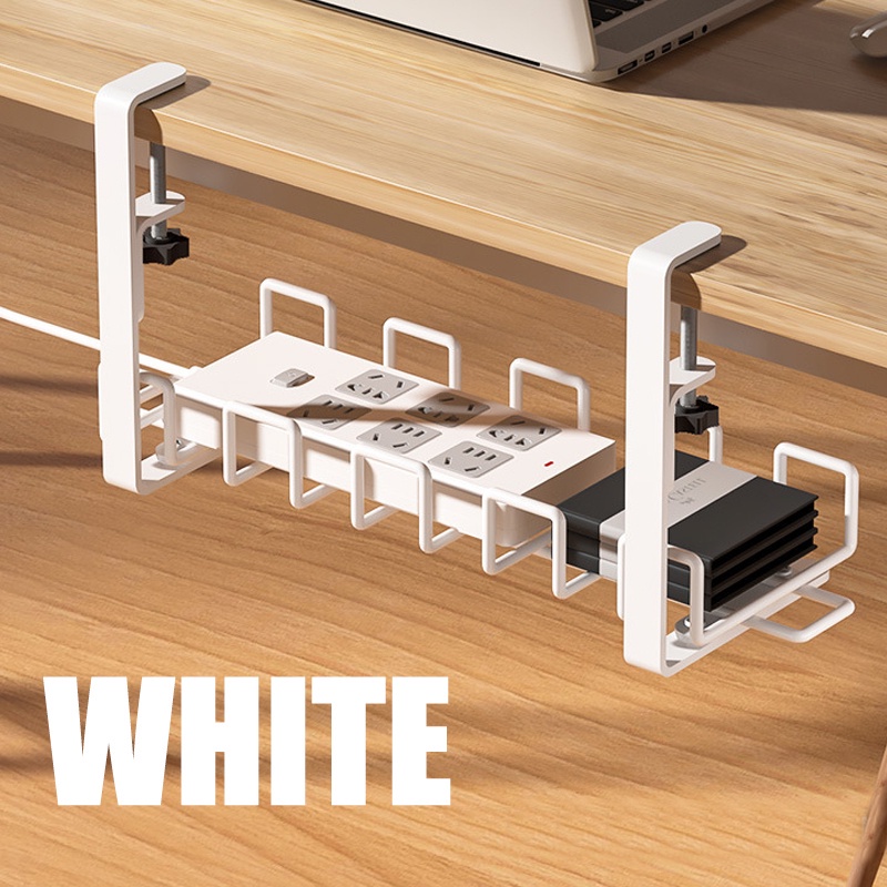 ALX Under Desk Rack Adjustable Cable Storage rack Management Hidden ...