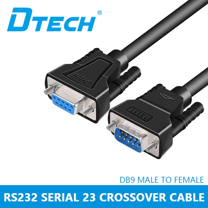 DTECH RS232 Serial Port Line Male to Female DB9 9-Pin Serial Port Line ...