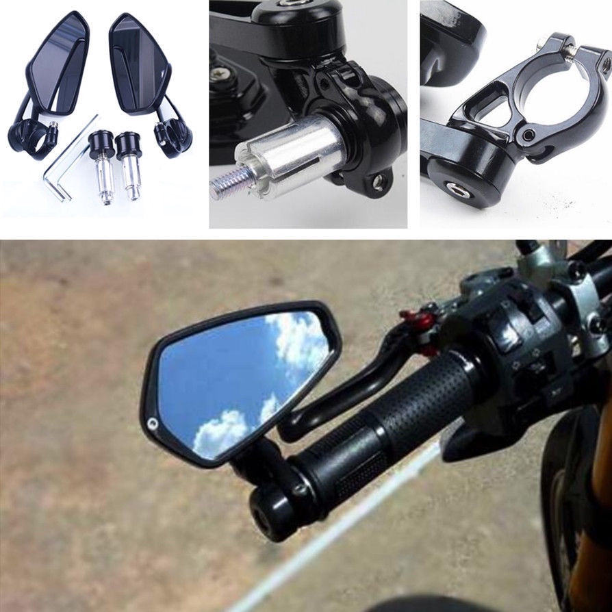 Universal Side Mirror Balancer Handlebar End Bar Motorcycle off-road ...