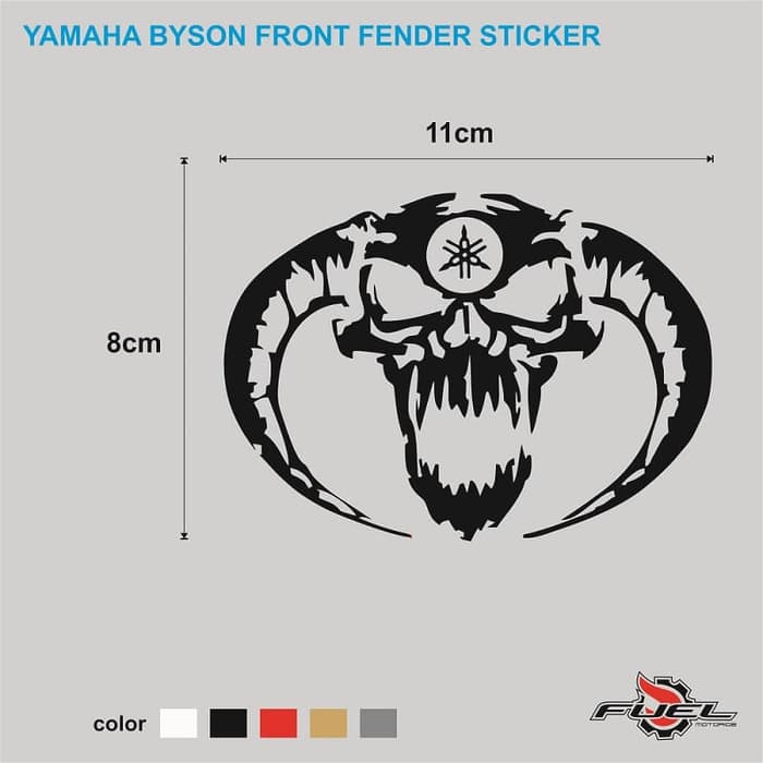 Yamaha Byson Vixion Nmax Xmax Aerox Fender Fender Sticker | Shopee Malaysia
