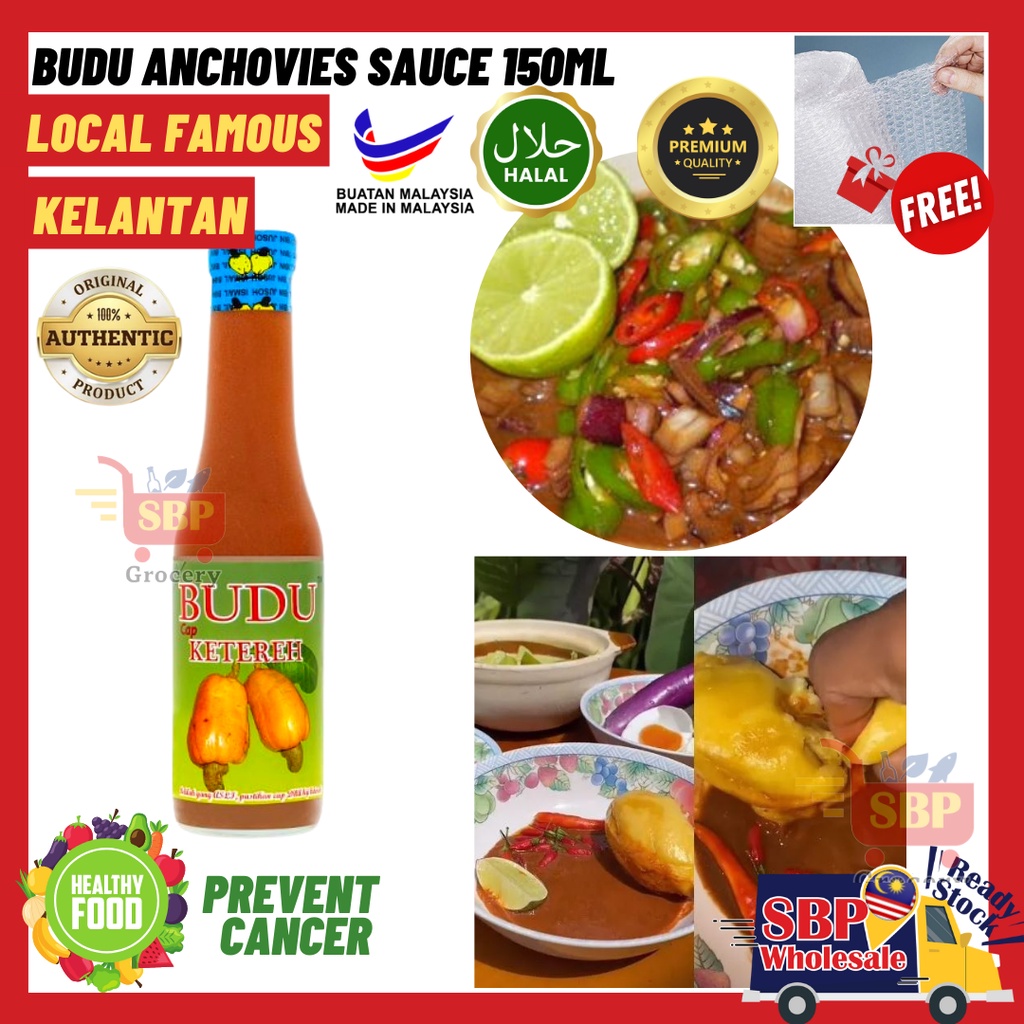 SBP Budu Cap Ketereh Kelantan Sos Ikan Fermented Fish Sauce 150ml ...