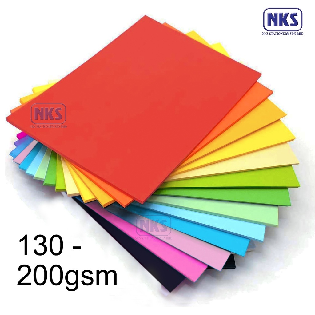 A4 COLOUR PAPER / COLOUR CARD 120GSM - 200 GSM MIX COLOUR (24'S - 40'S ...