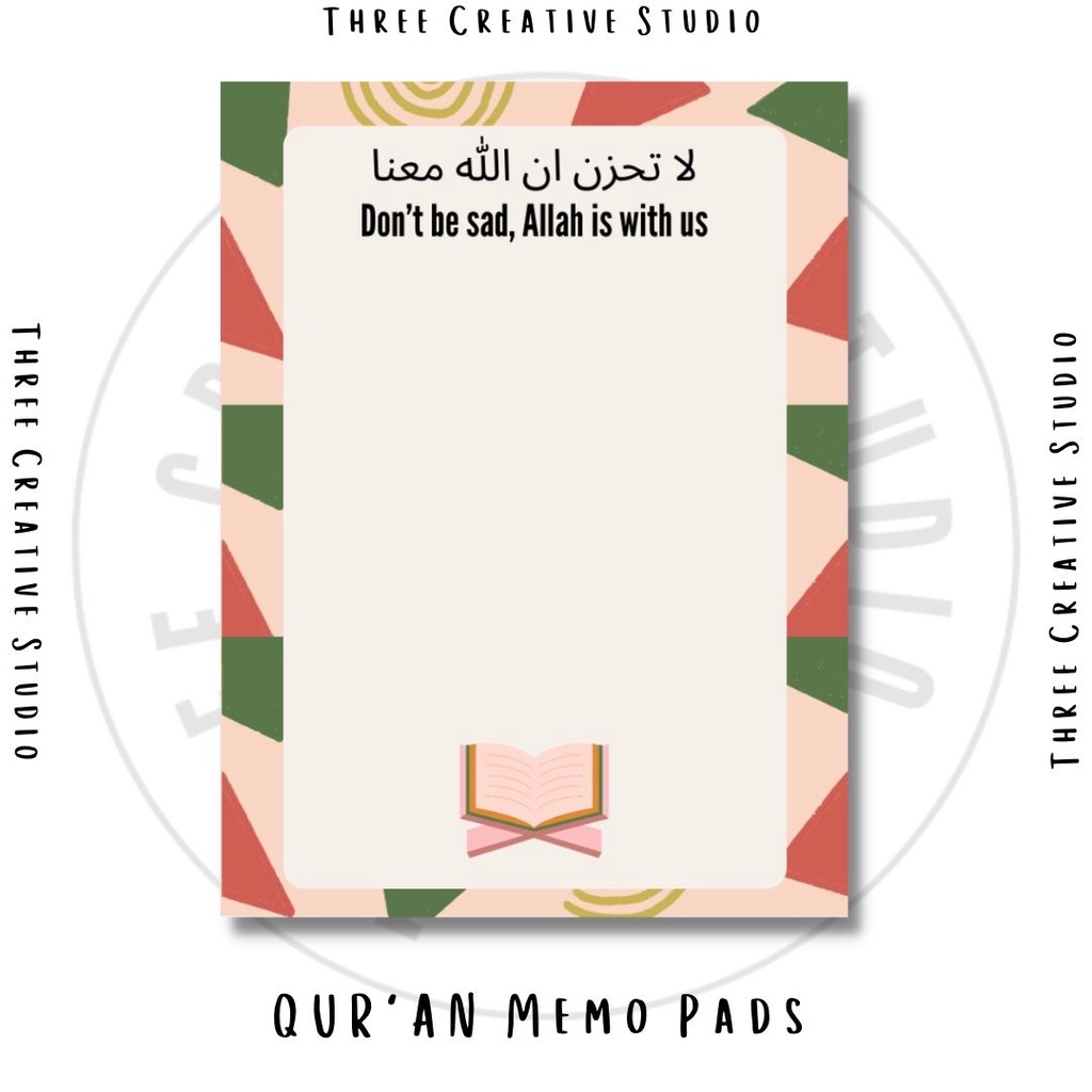 MUSLIMIN QURAN MEMO PADS | Cute Memo Pads/Cards | Journal Sticker ...