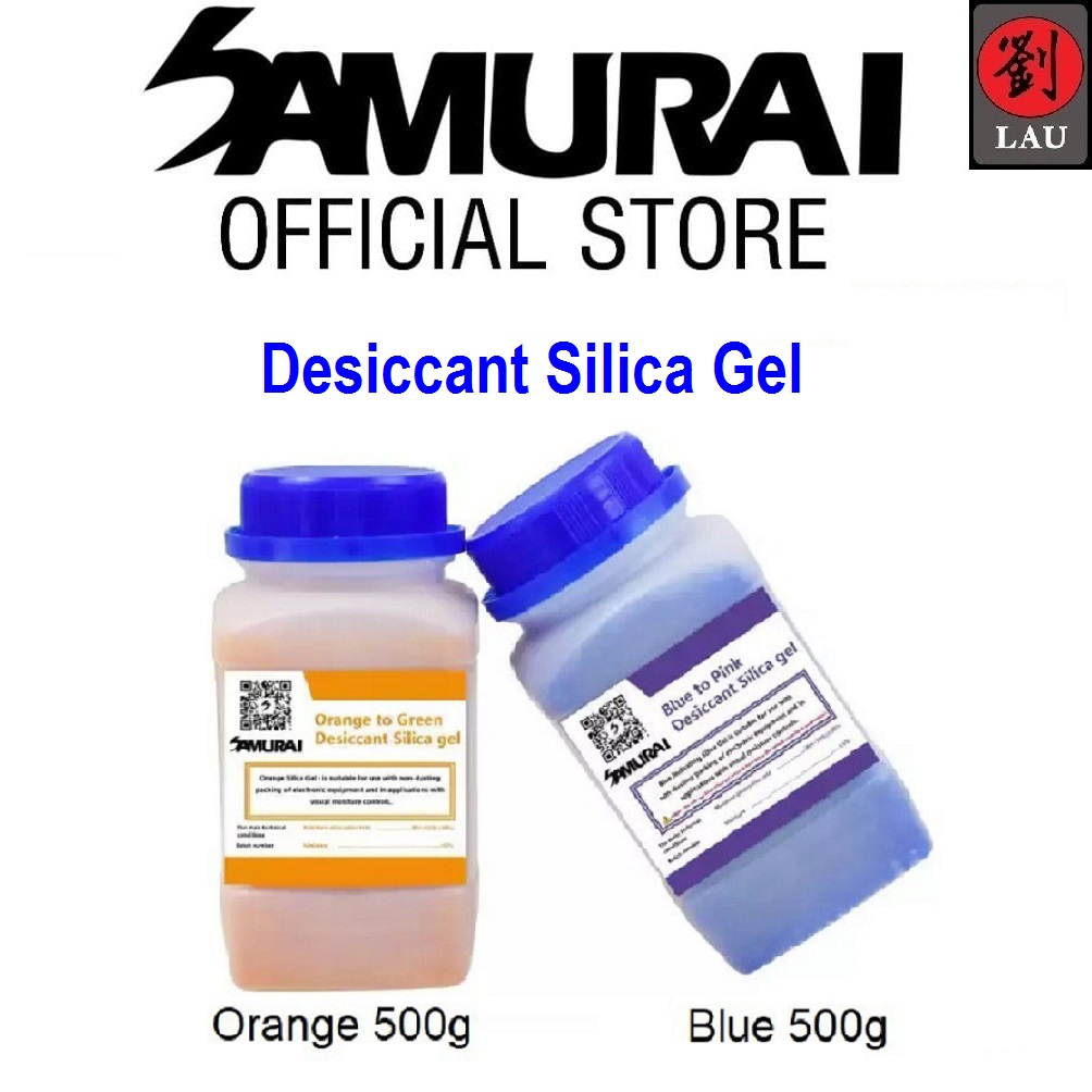 Samurai Desiccant Silica Gel Bottle Blue/Orange (500g) | Shopee Malaysia
