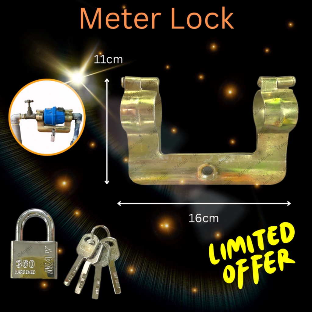 [Stock Clearance] Metal Lock Water Outdoor Meter Coupling Lock Clamp ...