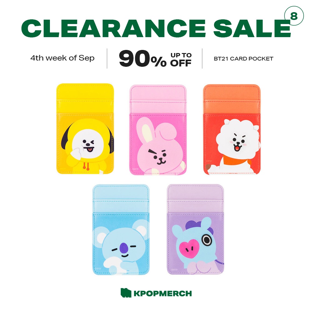 BT21 Official Merchandise - BT21 Card Pocket for Mobile | Shopee Malaysia