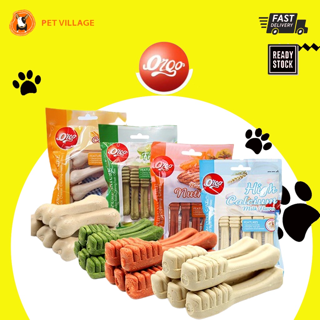PROMO ORGO Dog Dental Chews/Treats For Dogs (Assorted Flavors) 90gORGO狗 ...