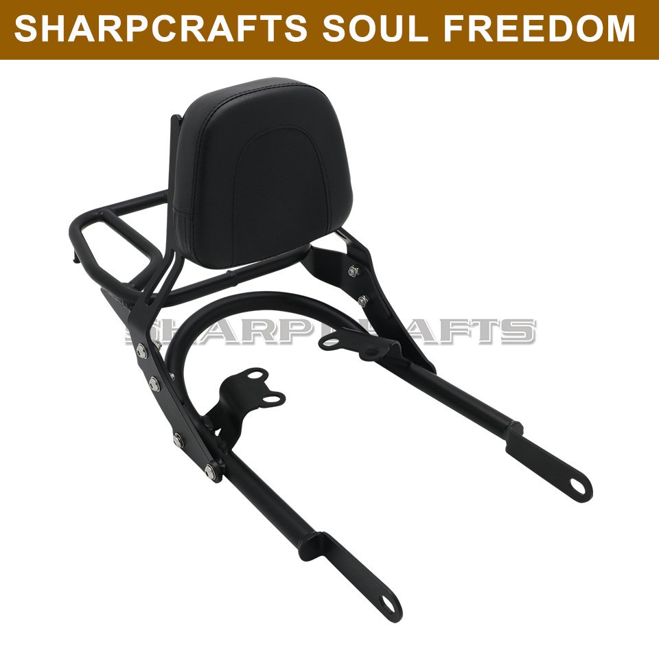 QWEG Rear Shelf Backrest Luggage Rack Passenger Grab Rail Handlegrip ...