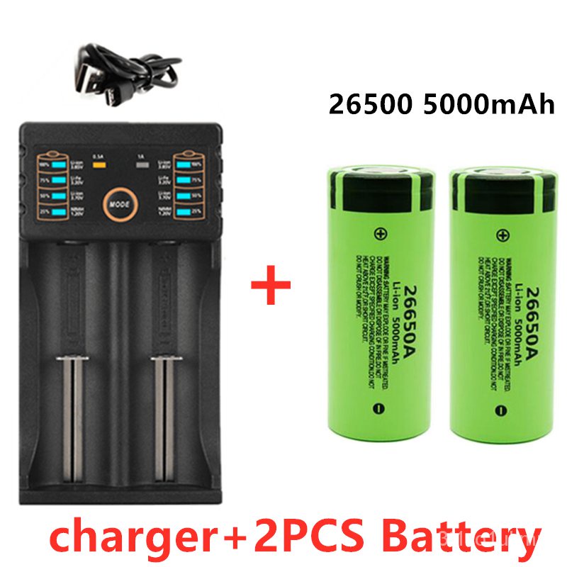 Panasonic 26650 Li-ion rechargeable battery 5000mAh 3.7V 50A With ...