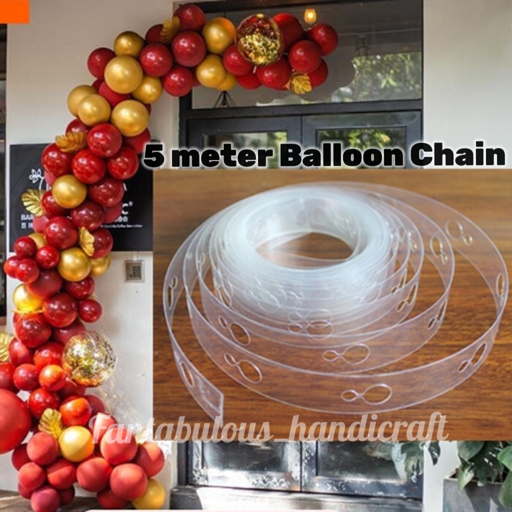 1 roll BALLOON CHAIN 5 METER for DIY balloons Deco at Photo Booth ...