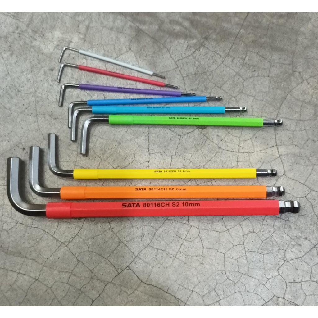 SATA 80104CH-80116CH COLOUR SERIES ANTISLIP EXTRA LONG BALL POINT ALLEN ...