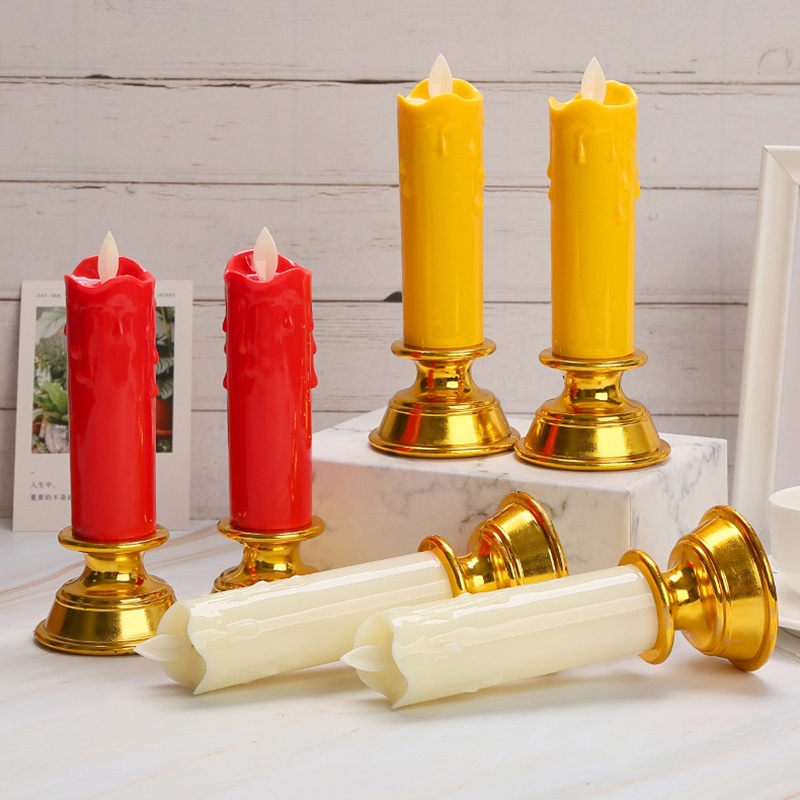 Led Candle With Flickering Flameless USB Electronic Candlelight For ...