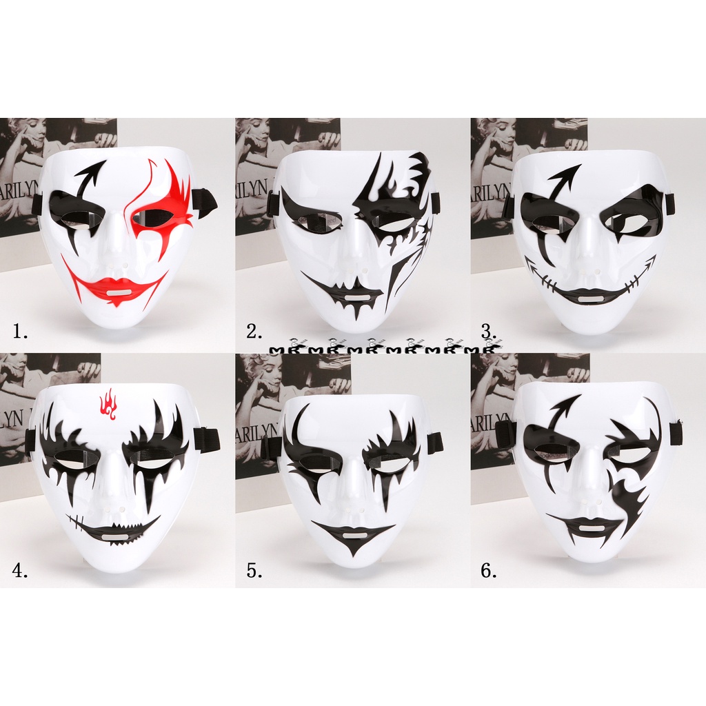 Hand-painted hip-hop mask Jabbawockeez mask version Jabba corak street ...
