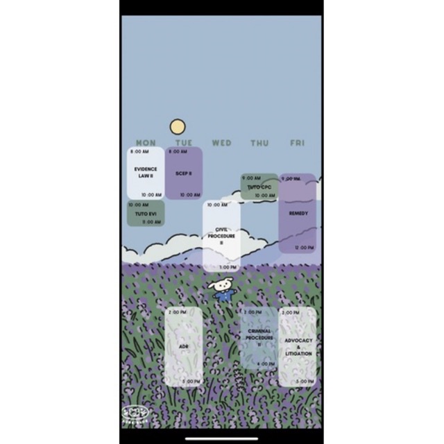 CUSTOM TIMETABLE WALLPAPER FOR PHONE | Shopee Malaysia