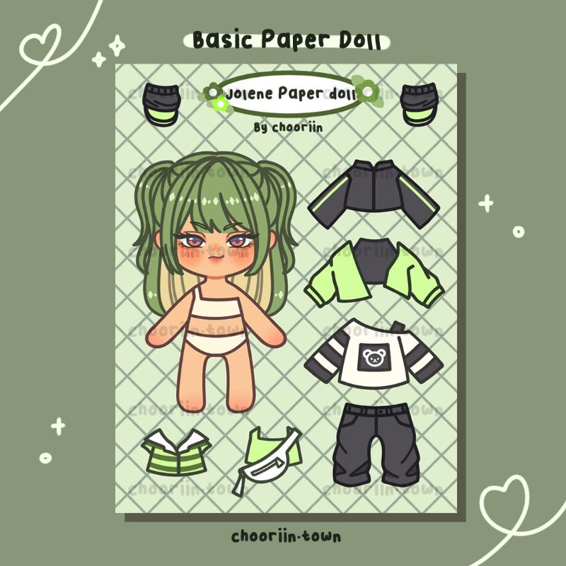Female Basic Paper Doll] Old School Toys Disassembly BP - Paper Doll ...