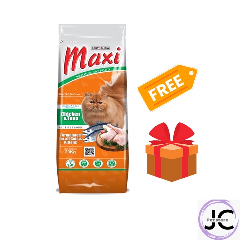 (Ada Free Gift ) Maxi Cat & Kitten (Chicken&Tuna) 20KG | Shopee Malaysia