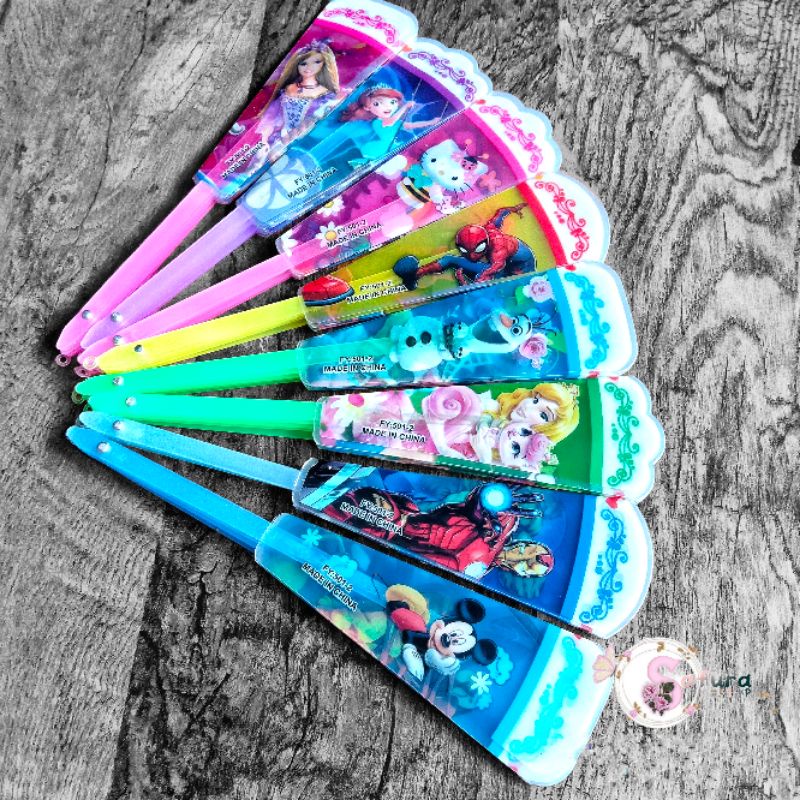 Folding Hand Fan BT21 doraemon lol Winnie the Pooh Birthday souvenir ...