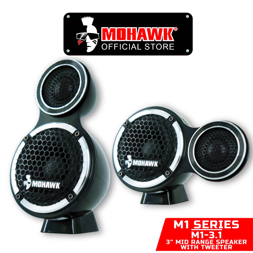 MOHAWK M1-SERIES 3" INCH FULL RANGE SPEAKER WITH TWEETER - M1-3.1 | Shopee Malaysia